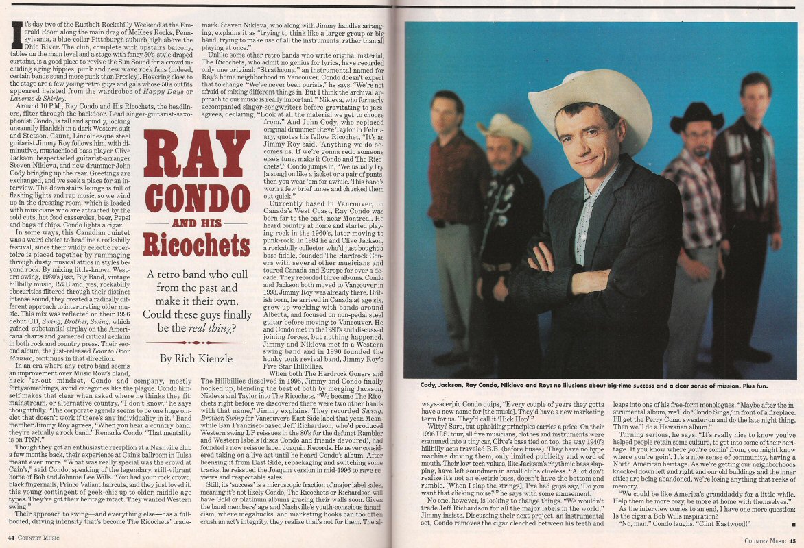 Ray Condo And His Ricochets – JohnCodyOnline.com