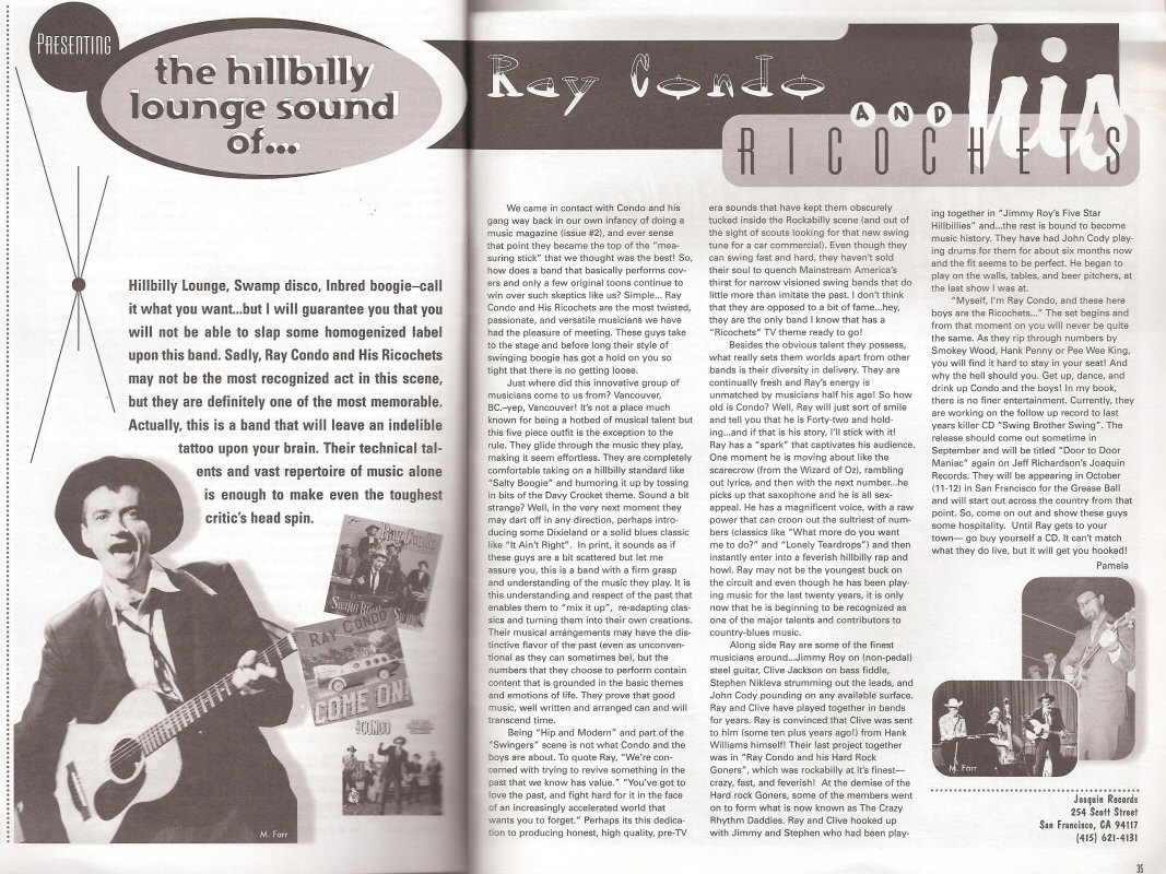 Ray Condo And His Ricochets – JohnCodyOnline.com